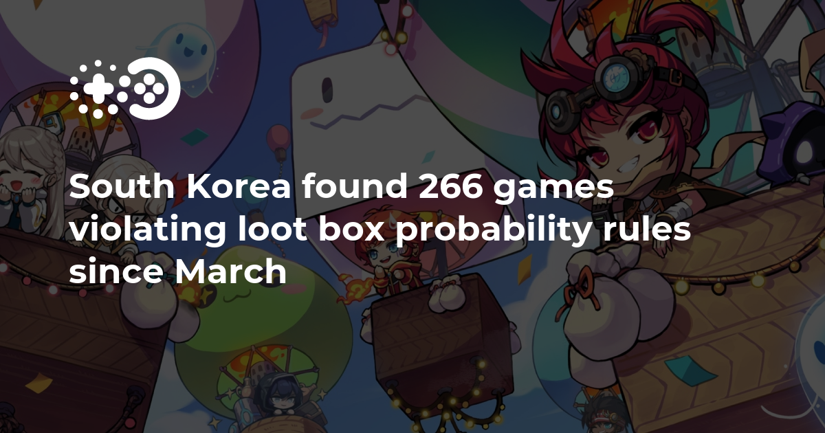 South Korea found 266 games violating loot box probability rules since ...