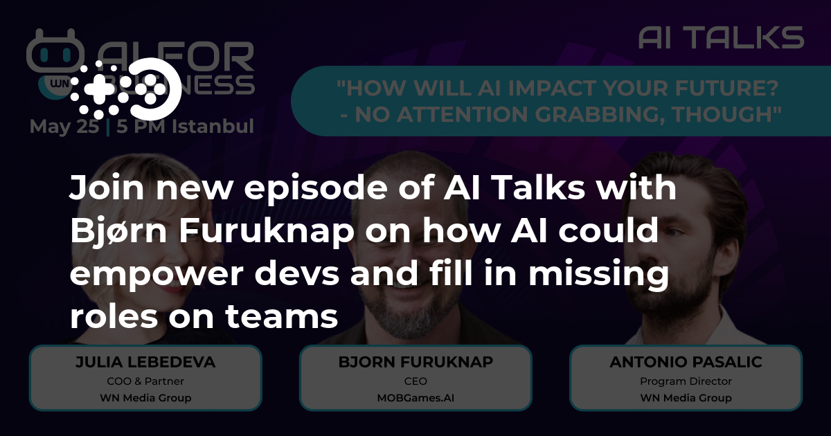 Join new episode of AI Talks with Bjørn Furuknap on how AI could empower devs and fill in ...