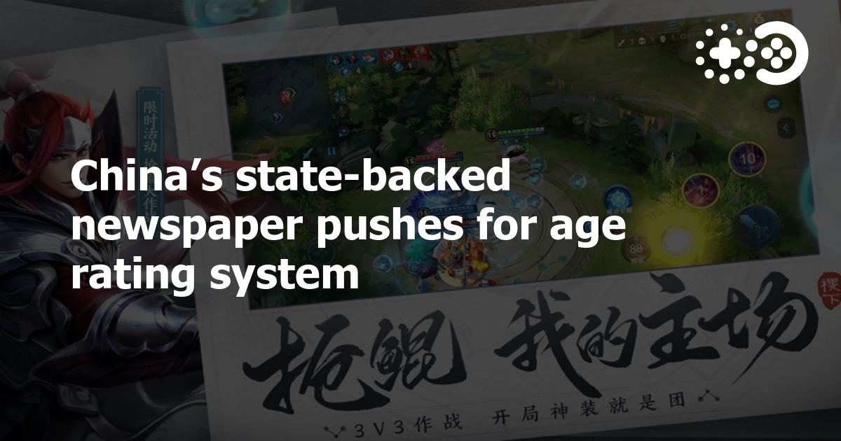China’s state-backed newspaper pushes for age rating system | Game ...