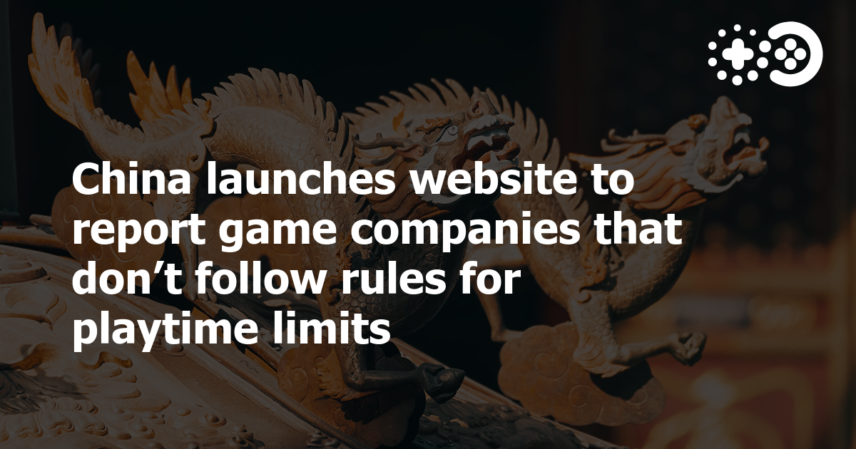 China launches website to report game companies that don’t follow rules ...