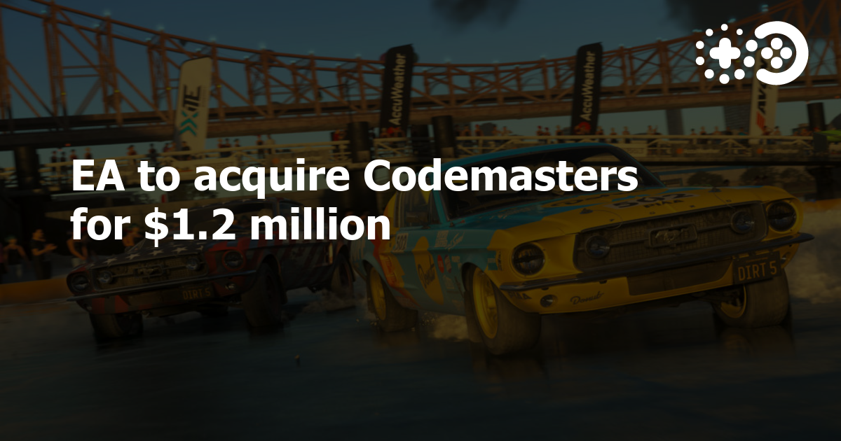 EA to acquire Codemasters for $1.2 million | Game World Observer
