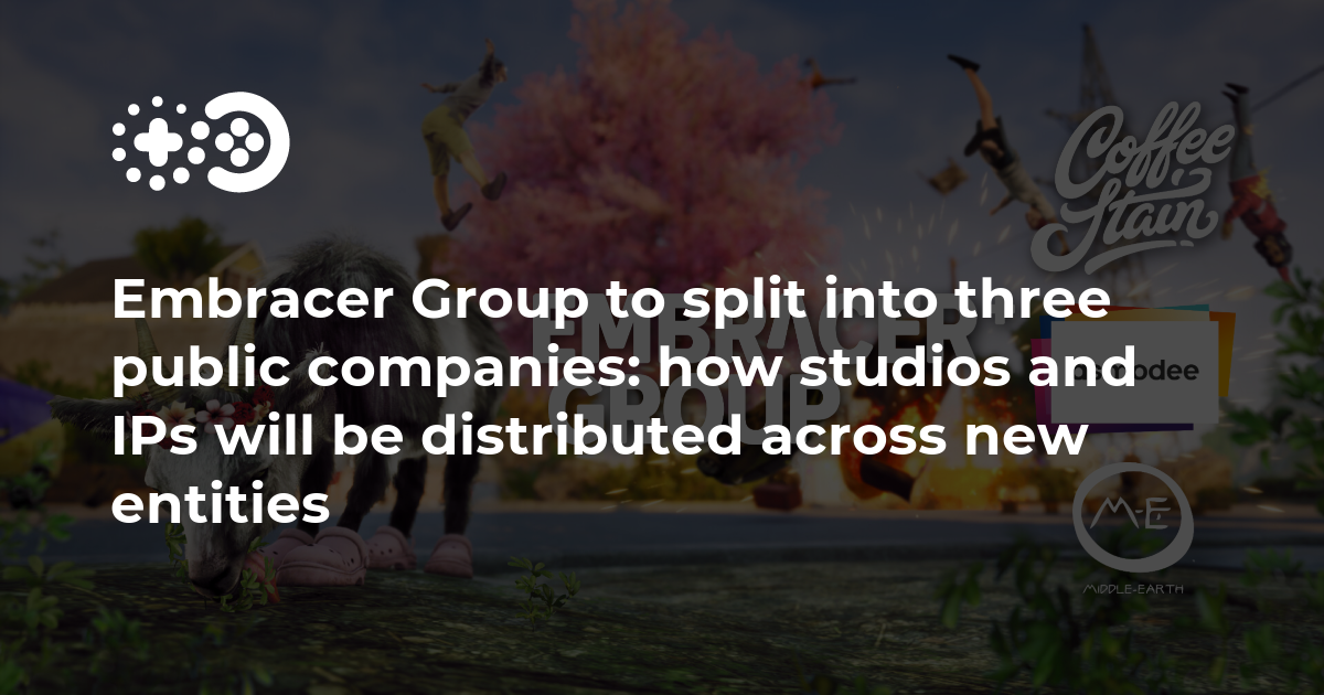Embracer Group to split into three public companies: how studios and IPs will be distributed ...