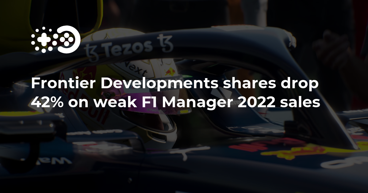 Frontier Developments shares drop 42% on weak F1 Manager 2022 sales | Game World Observer