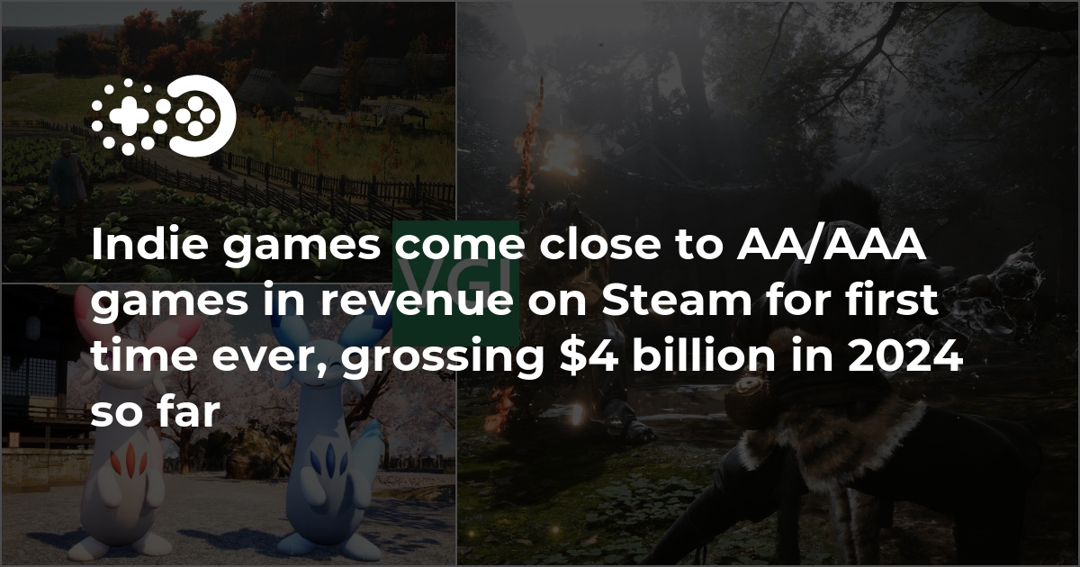 Indie games come close to AA/AAA games in revenue on Steam for first ...