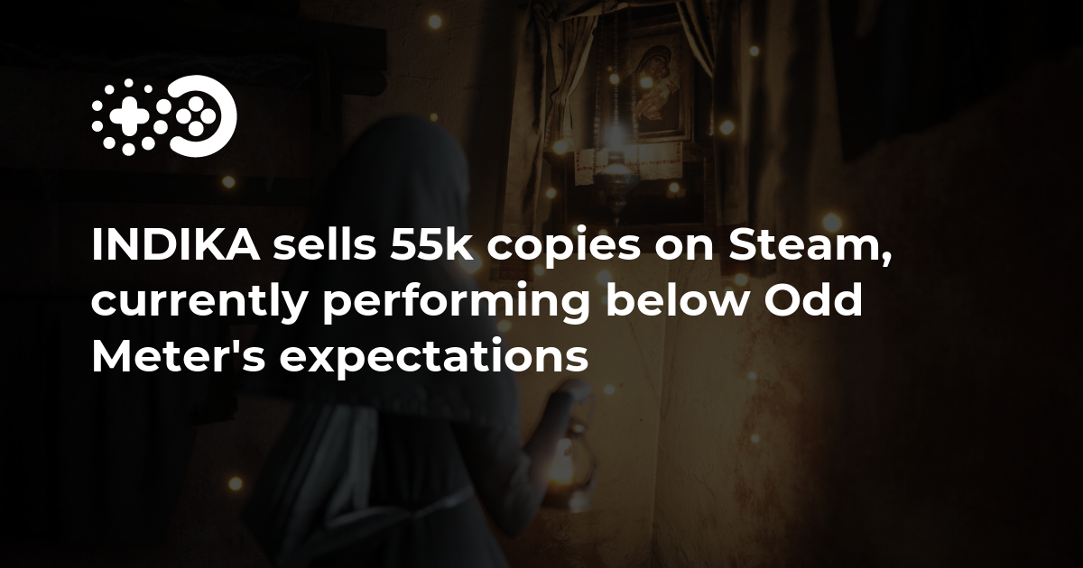 INDIKA sells 55k copies on Steam, currently performing below Odd Meter ...