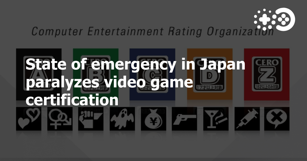 State of emergency in Japan paralyzes video game certification | Game ...