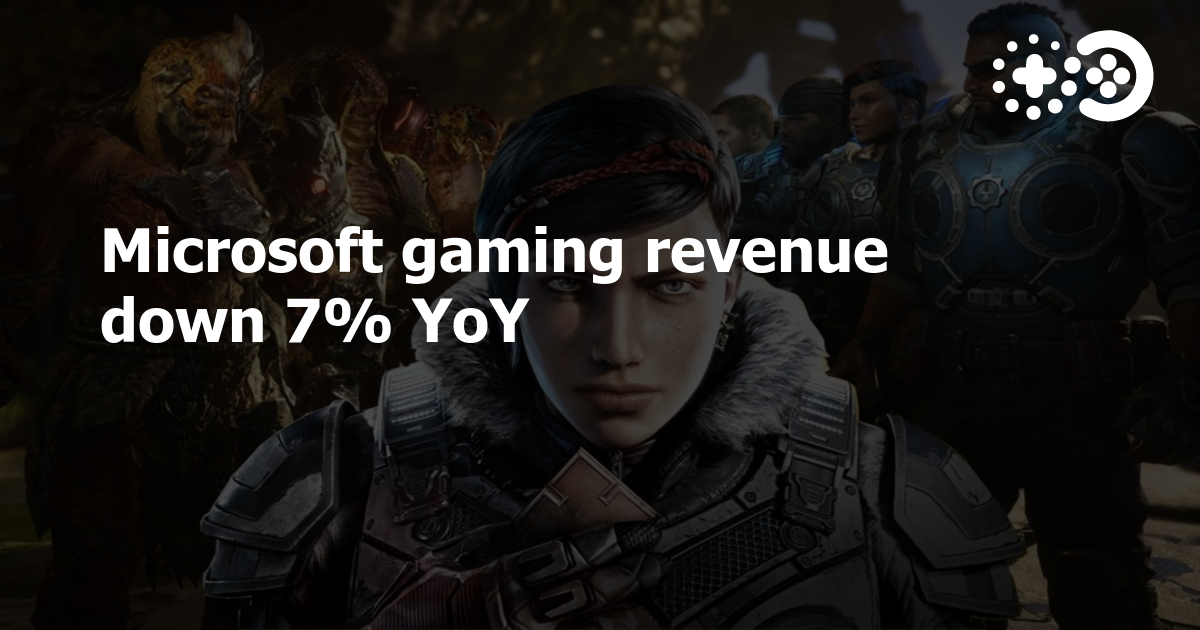 Microsoft gaming revenue down 7% YoY | Game World Observer