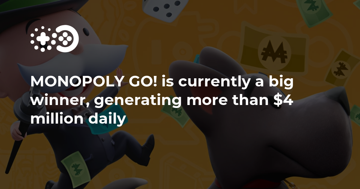 MONOPOLY GO! is currently a big winner, generating more than $4 million ...