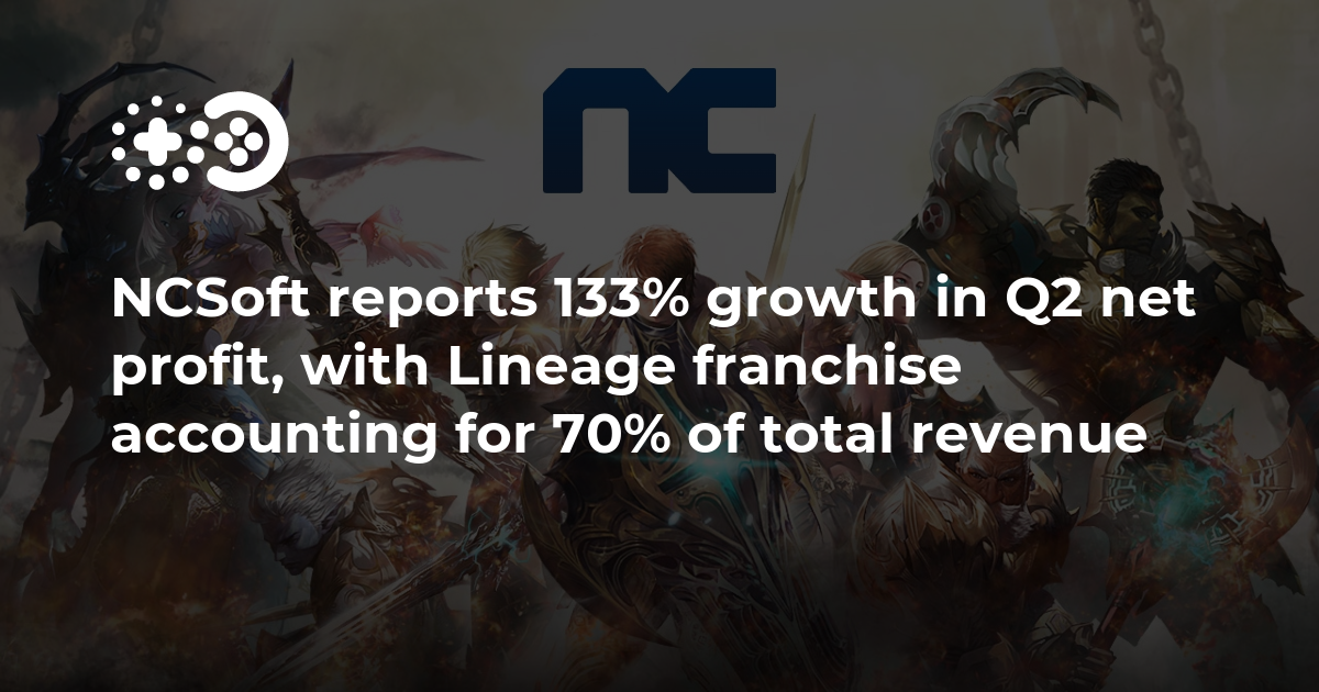 NCSoft reports 133% growth in Q2 net profit, with Lineage franchise ...