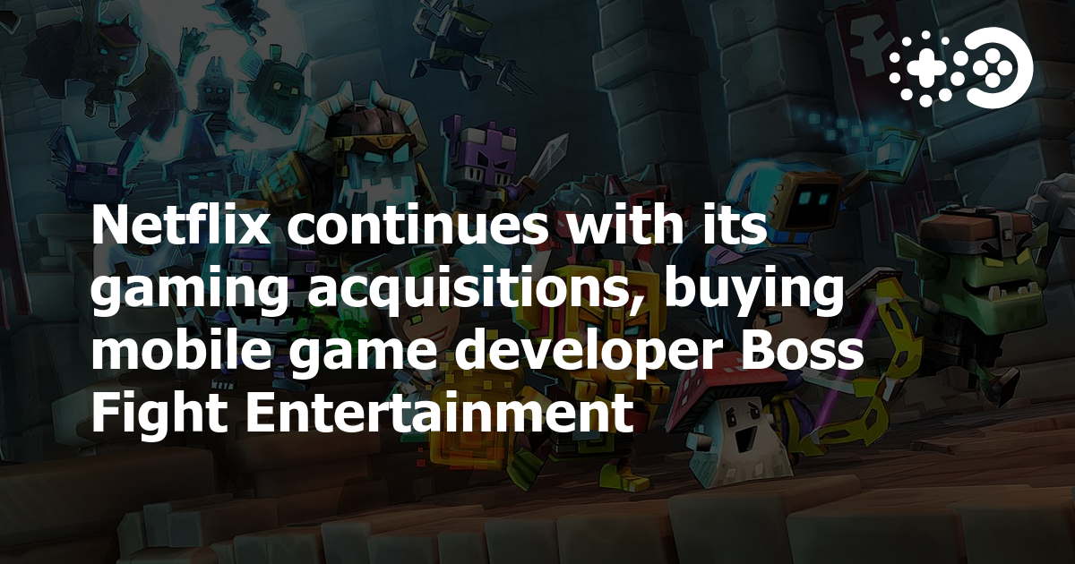 Netflix continues with its gaming acquisitions, buying mobile game ...