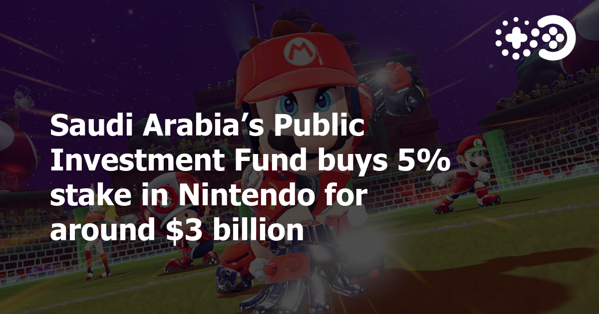 Saudi Arabia’s Public Investment Fund buys 5% stake in Nintendo for ...