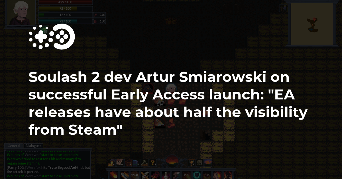 Soulash 2 dev Artur Smiarowski on successful Early Access launch: “EA releases have about half ...