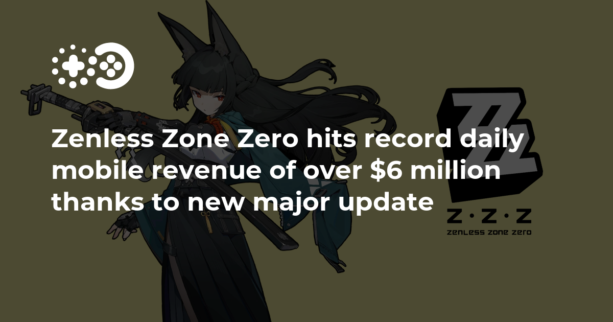 Zenless Zone Zero hits record daily mobile revenue of over $6 million ...