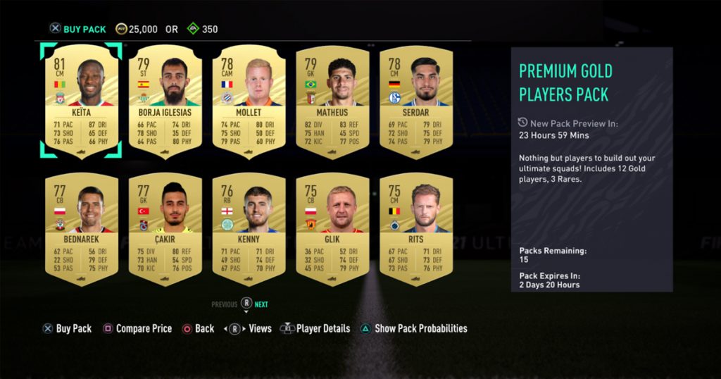 EA temporarily allows players to see what’s inside FIFA Ultimate Team ...