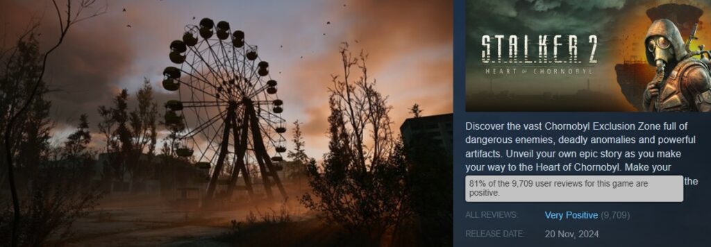 S.T.A.L.K.E.R. 2 launches with over 110k concurrent players on Steam ...